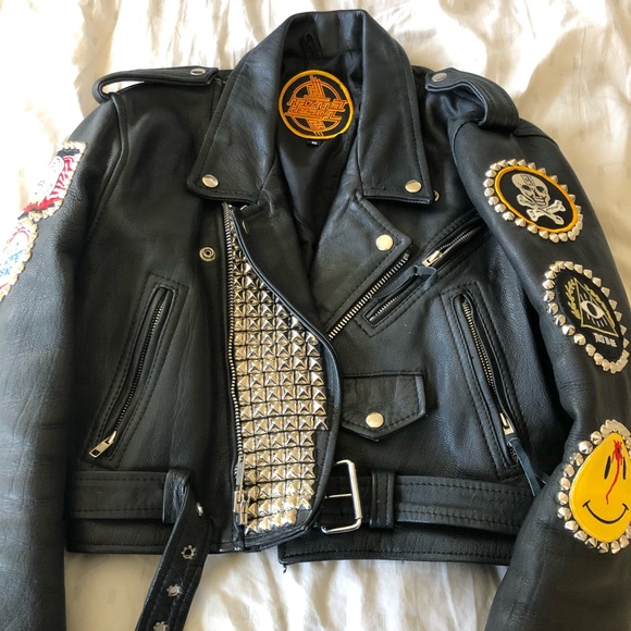 hazmat design | Jackets & Coats | Custom Made Hand Studded Leather ...